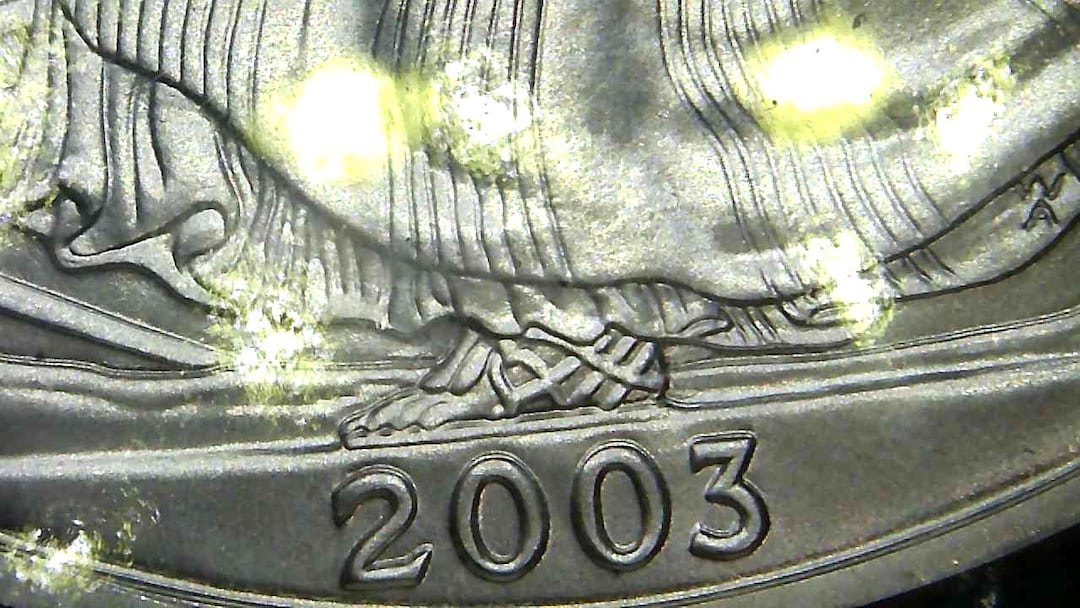 2003 Uncirculated Silver American Eagle One Dollar With Error - Etsy