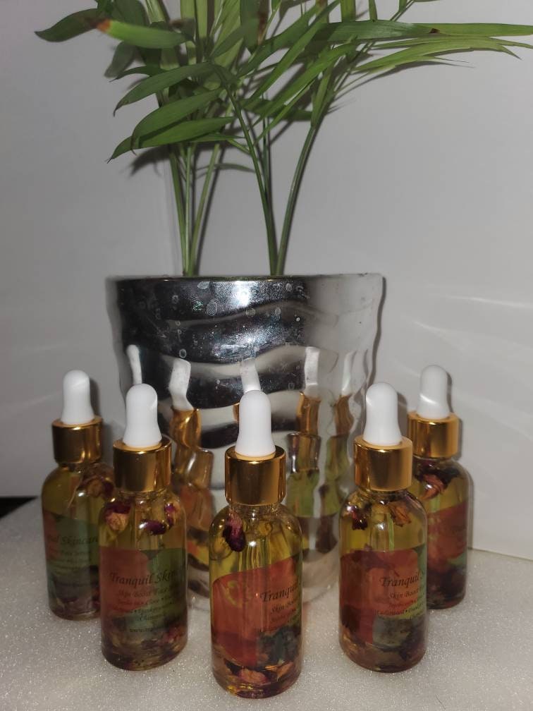Skin Boost Face Serum With Essential Oils - Etsy