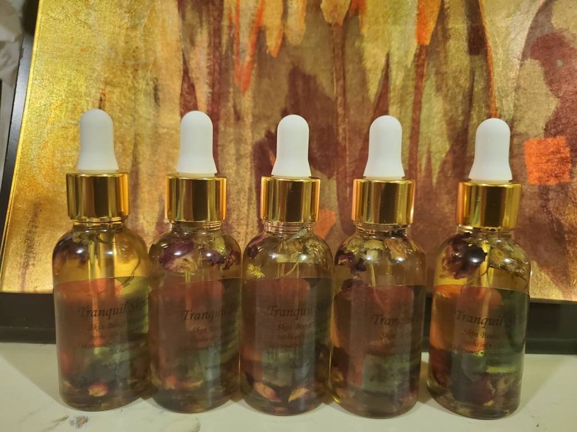 Skin Boost Face Serum With Essential Oils - Etsy
