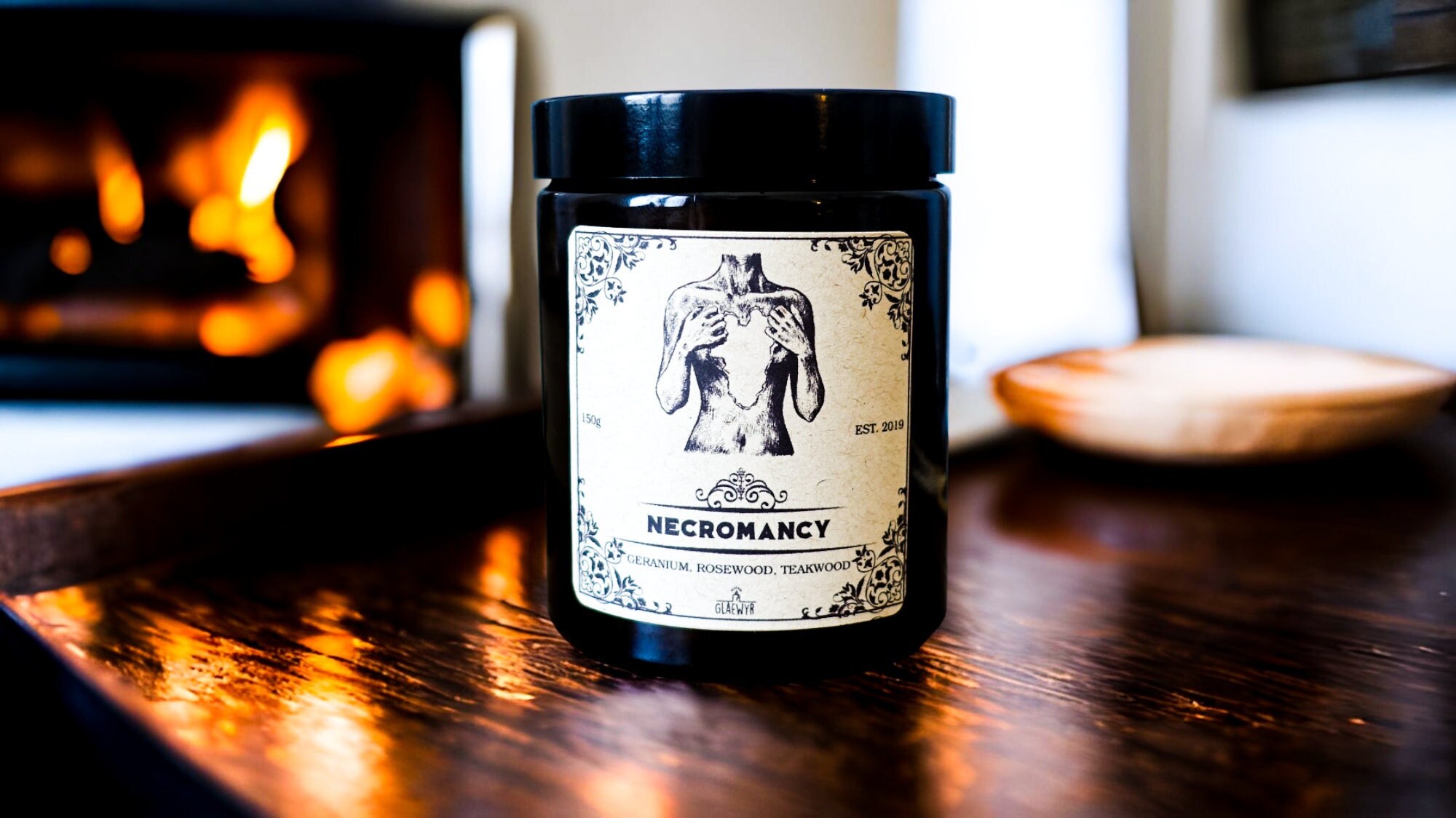 Necromancy Alchemy & Apothecary Candle Wooden Wick Scented - Etsy