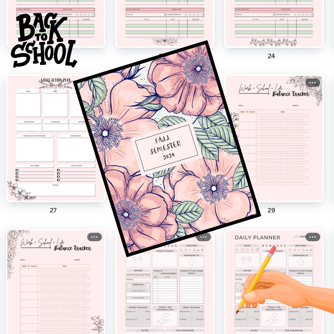 Essential Digital School Planner-fall 2024, College Planner, ADHD ...