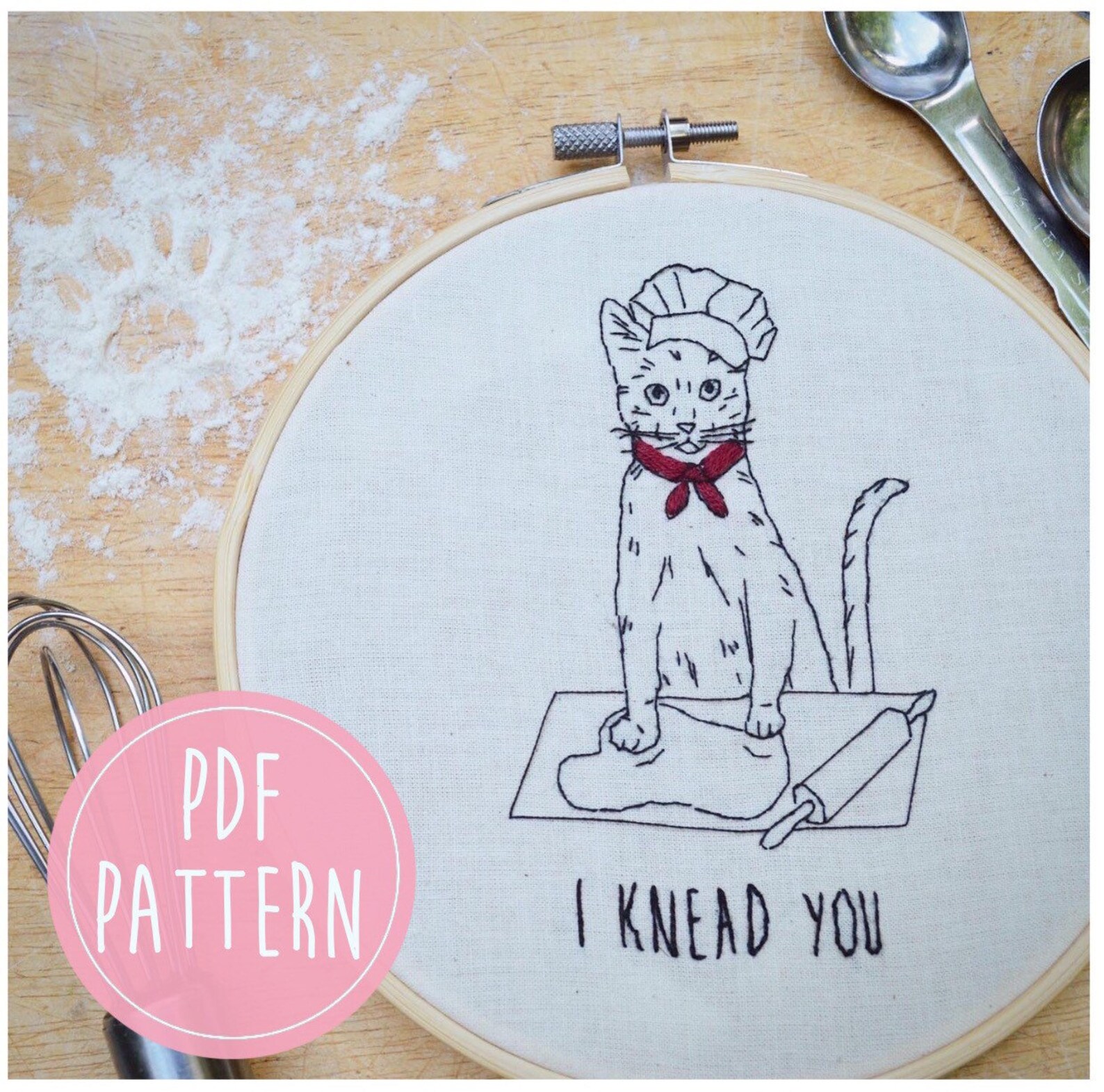 Cat Embroidery Pattern Bundle / Funny Cat Craft / Beginner | Etsy