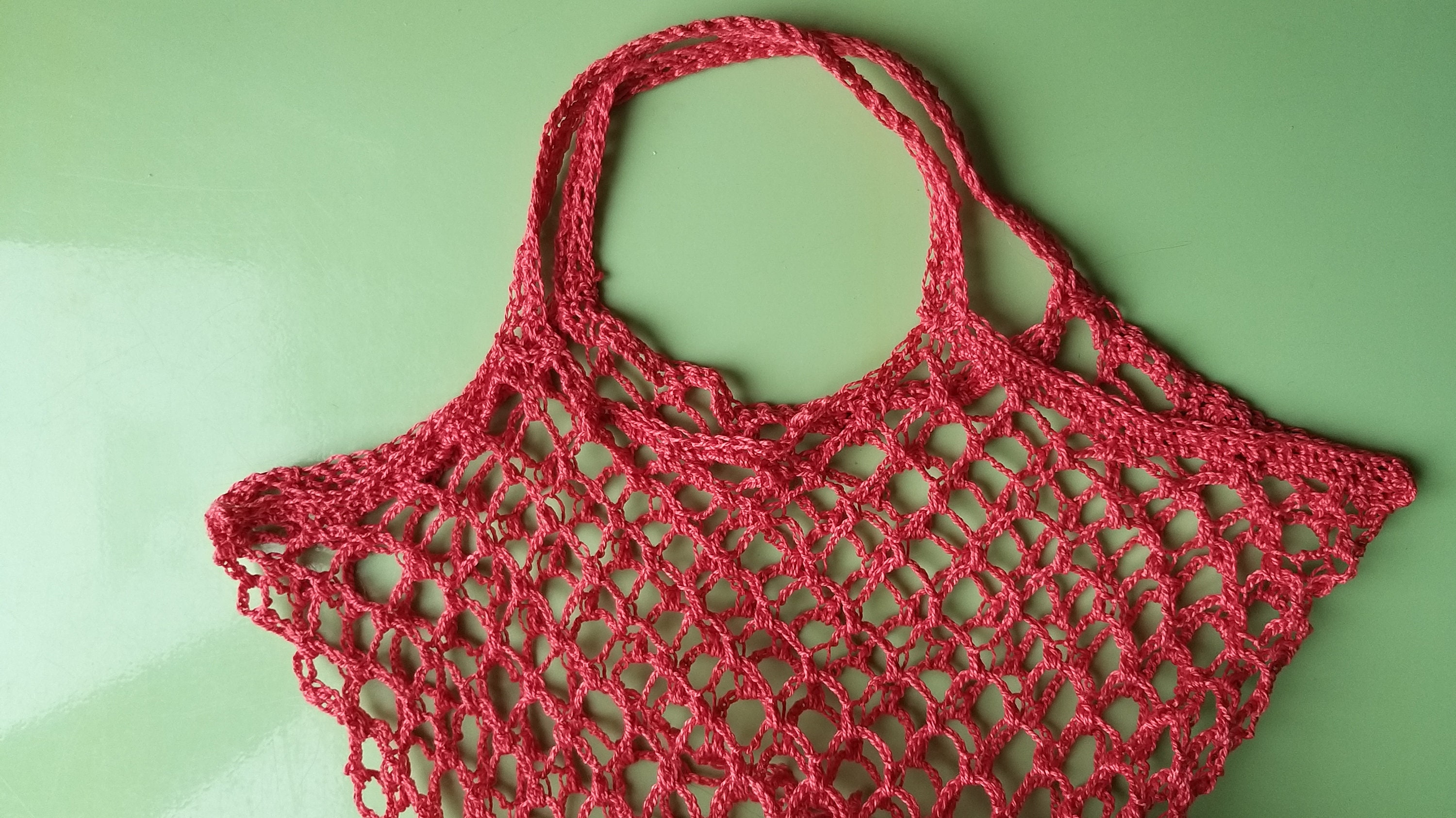 Handmade Reusable Mesh Net String Bag. Eco-friendly crouched | Etsy