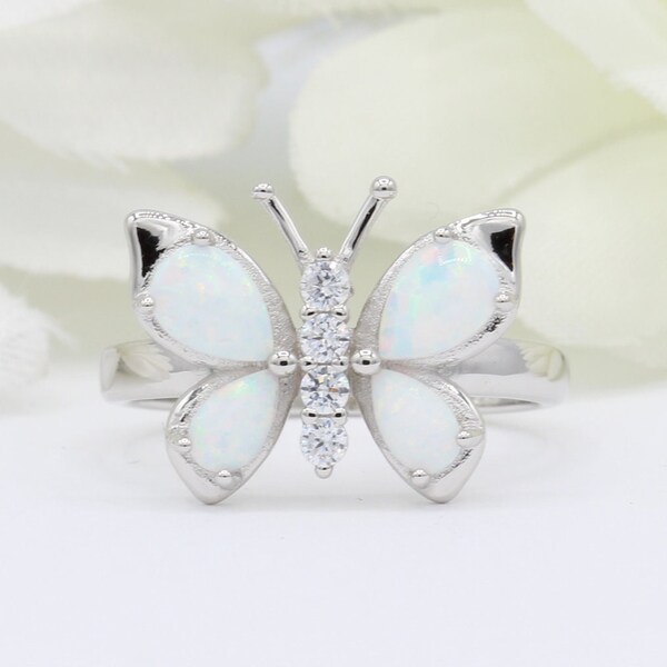 Butterfly Engagement Ring - Etsy