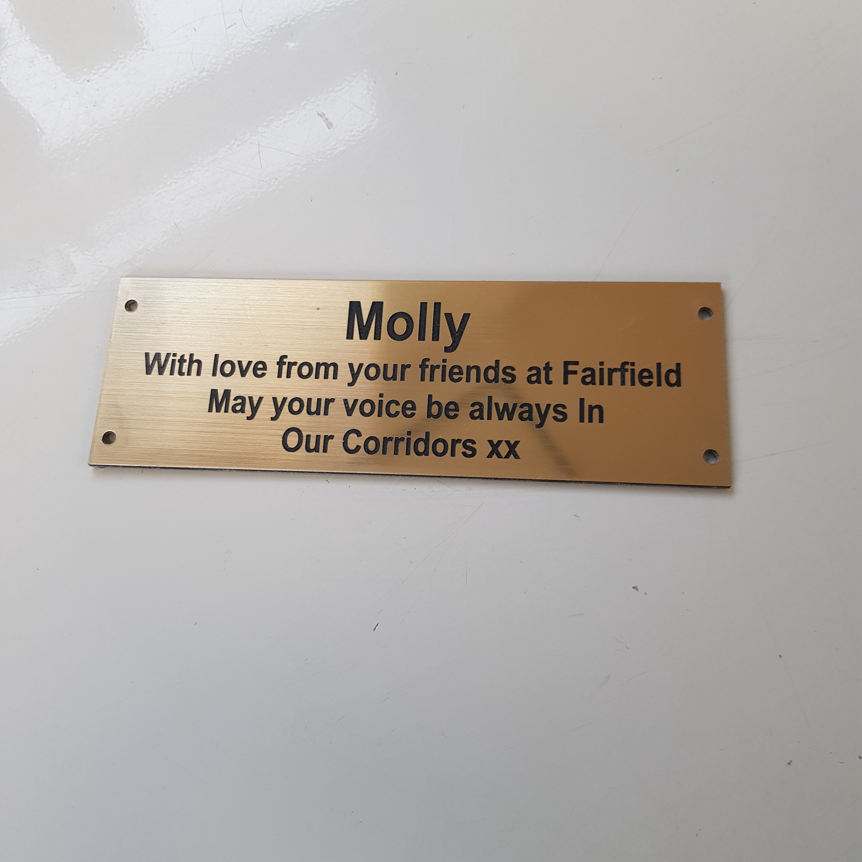 Memorial Bench Plaque Personalised Laser Engraved- FREE DELIVERY 3 ...