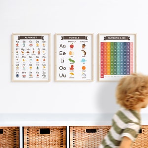 Vowels Chart Learning Vowels Alphabet Busy Book Binder Kindergarten ...