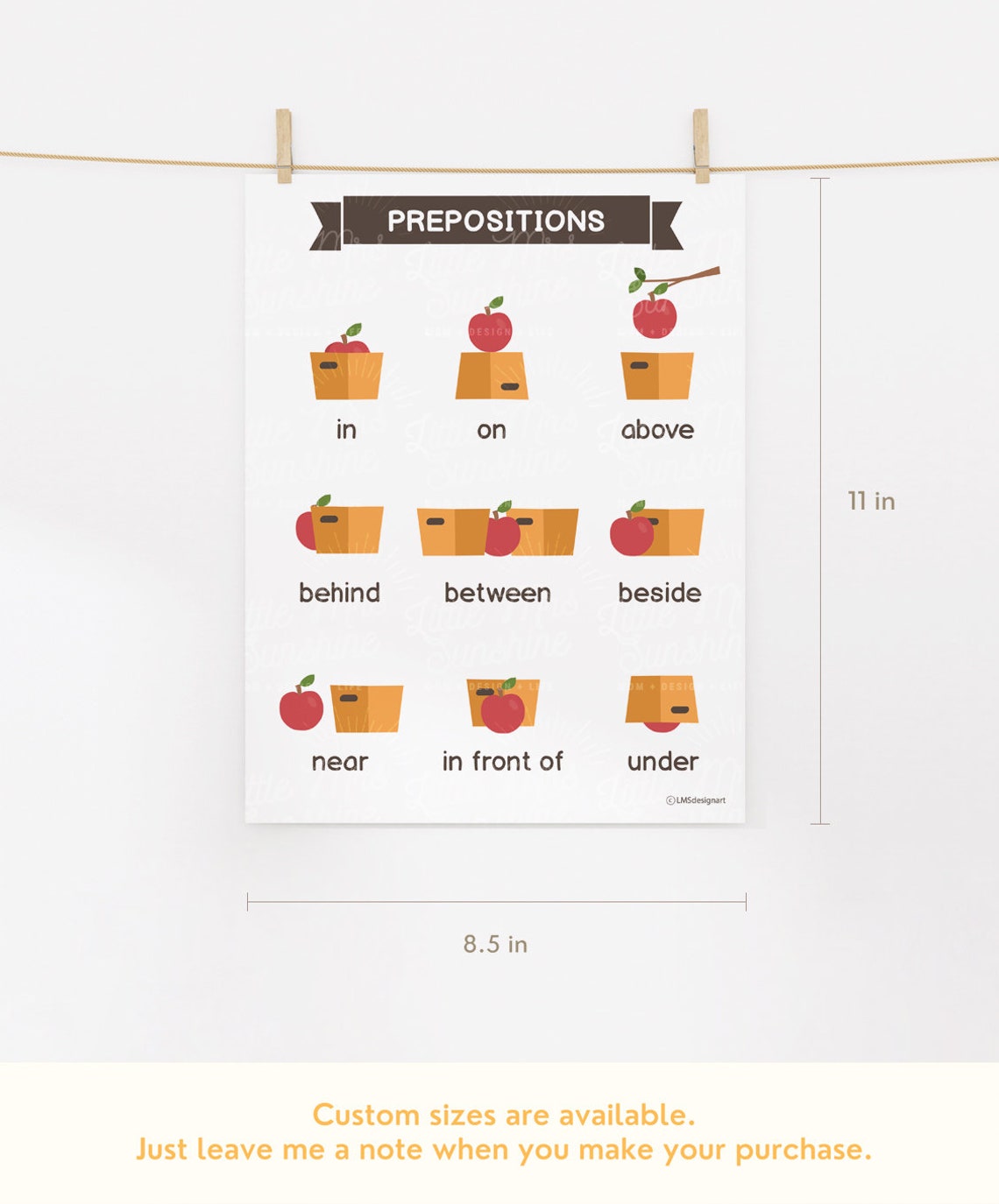 Tabla de preposiciones con juego de aprendizaje para niños / Juegos ...