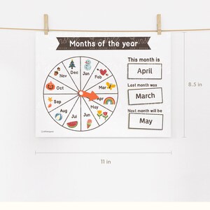 Months of the Year Wheel for Kindergarteners | Months of the Year Wheel ...