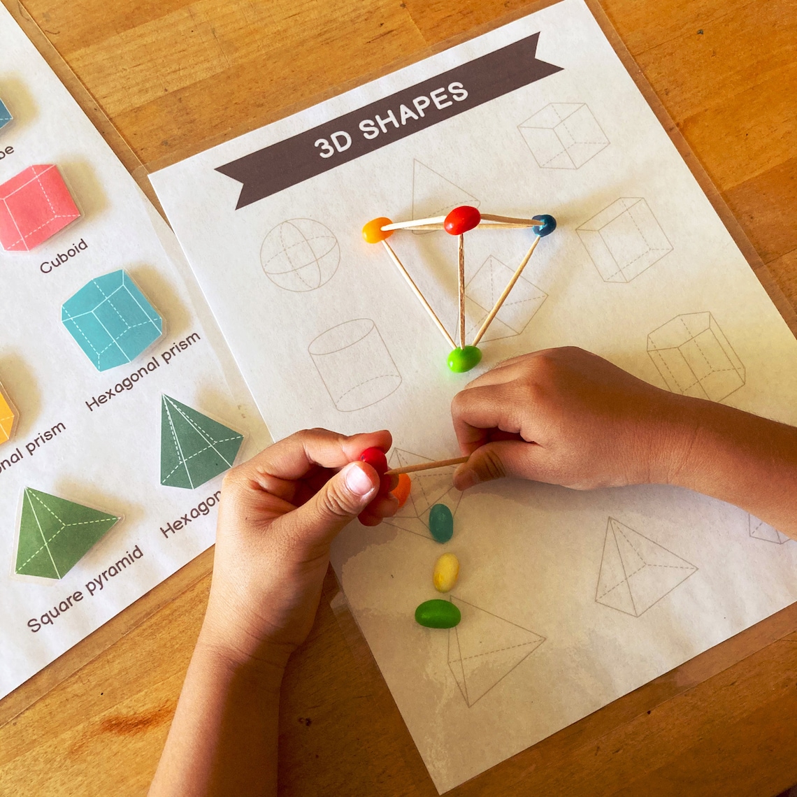 3D Shapes Kindergarten Shape Activity for Preschoolers 3D Shapes ...
