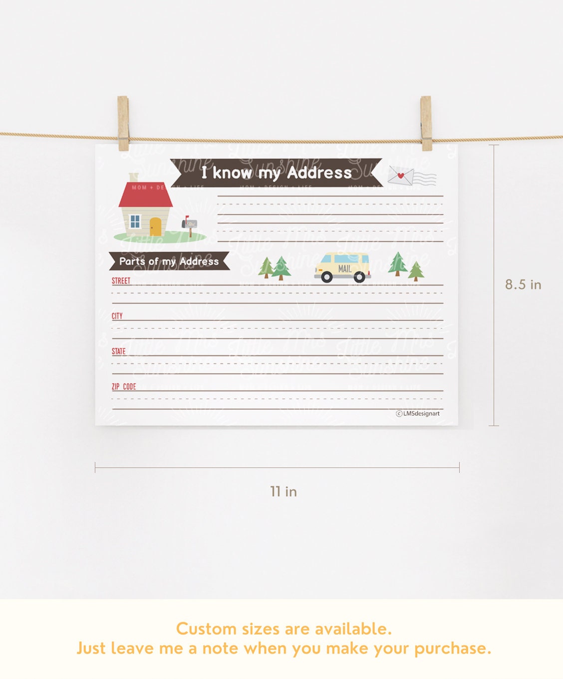 Address Activity for Kids I Know My Address Worksheet Writing My ...