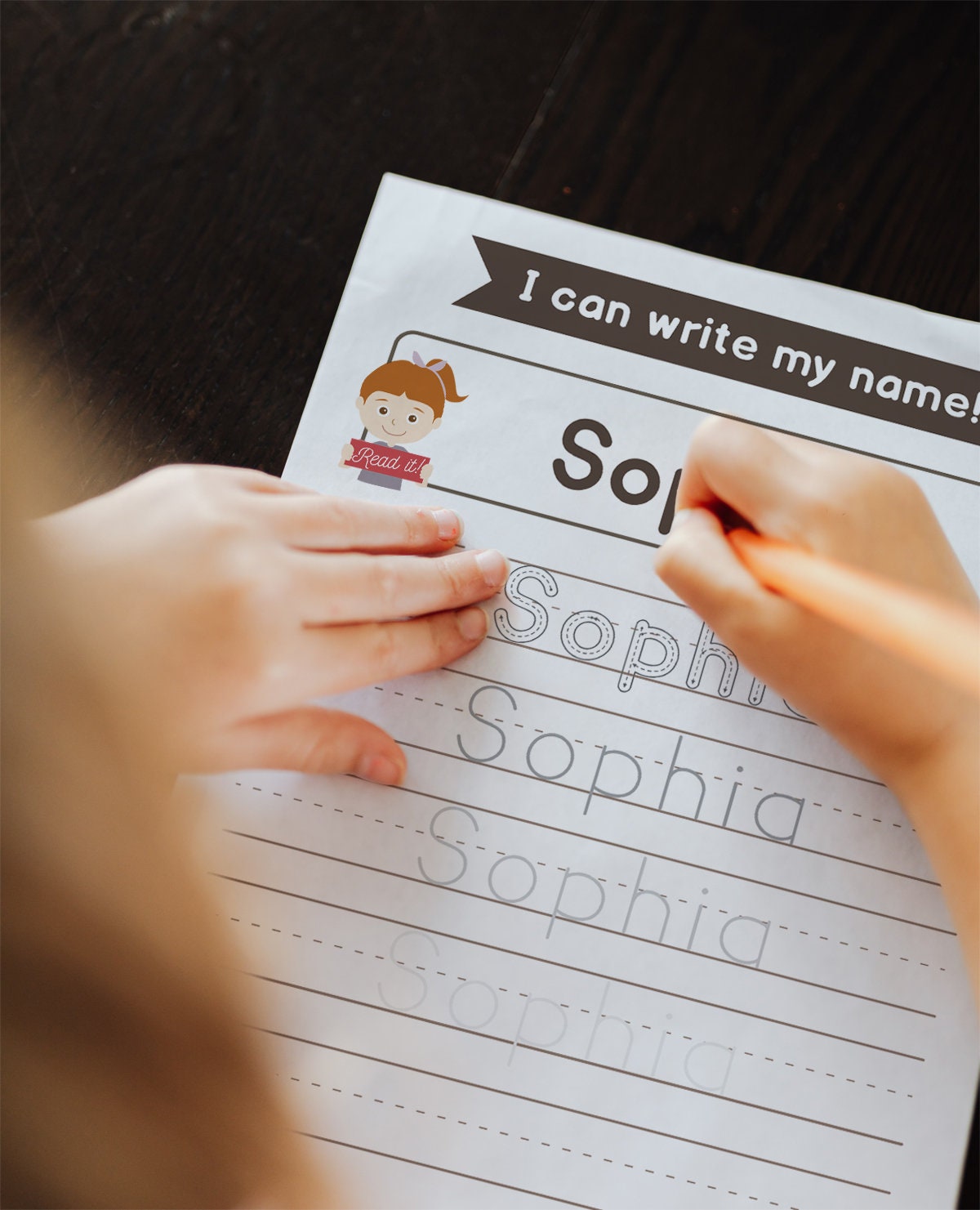 Personalized Name Practice Worksheet for Kids Editable Name - Etsy