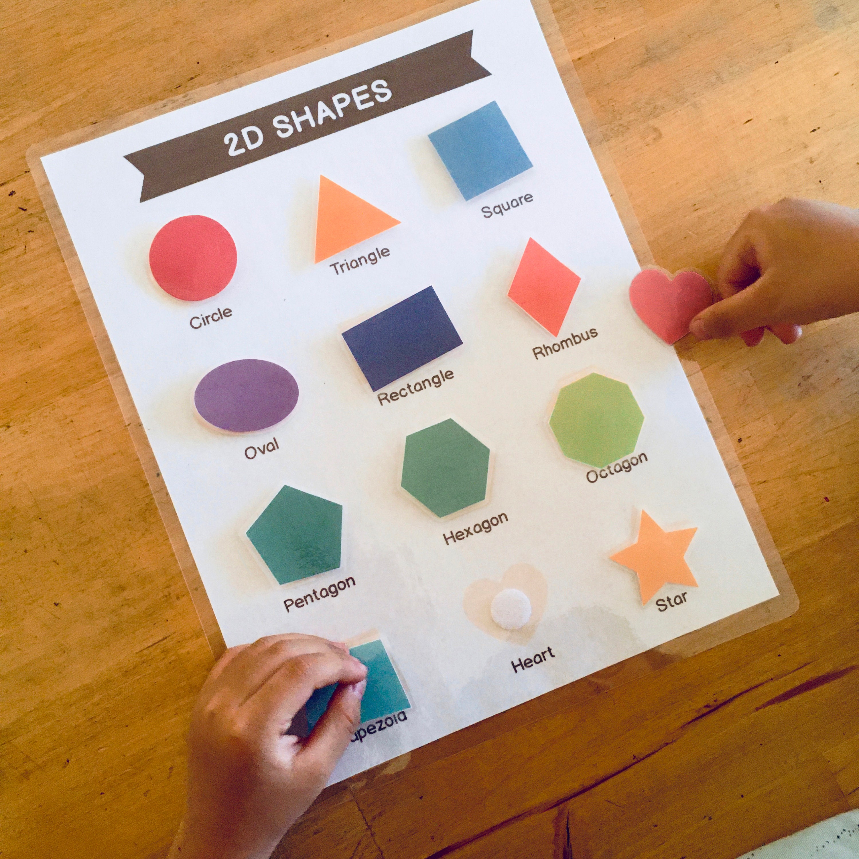 2D Shapes Kindergarten | Shape Activity for Preschoolers | 2D Shapes ...