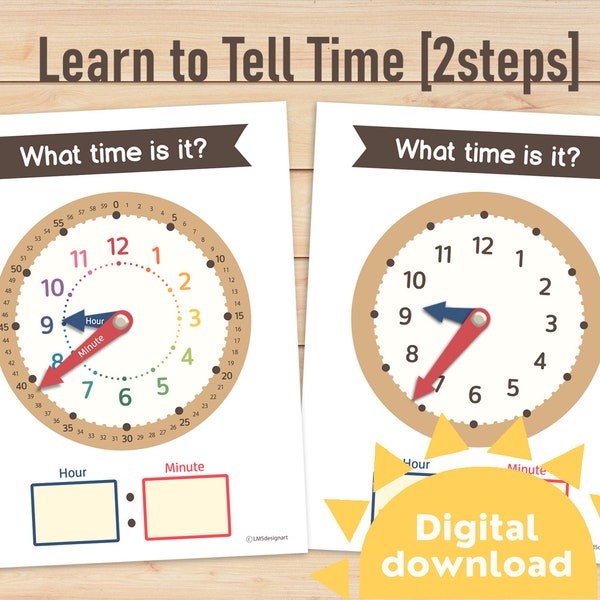 Learn to Tell Time - Etsy