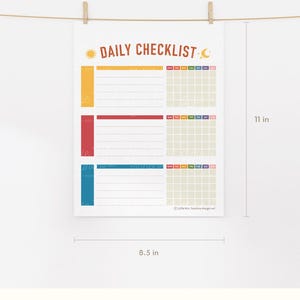 Personalized Kids Daily Checklist | Task Tracker for Kids | Printable ...