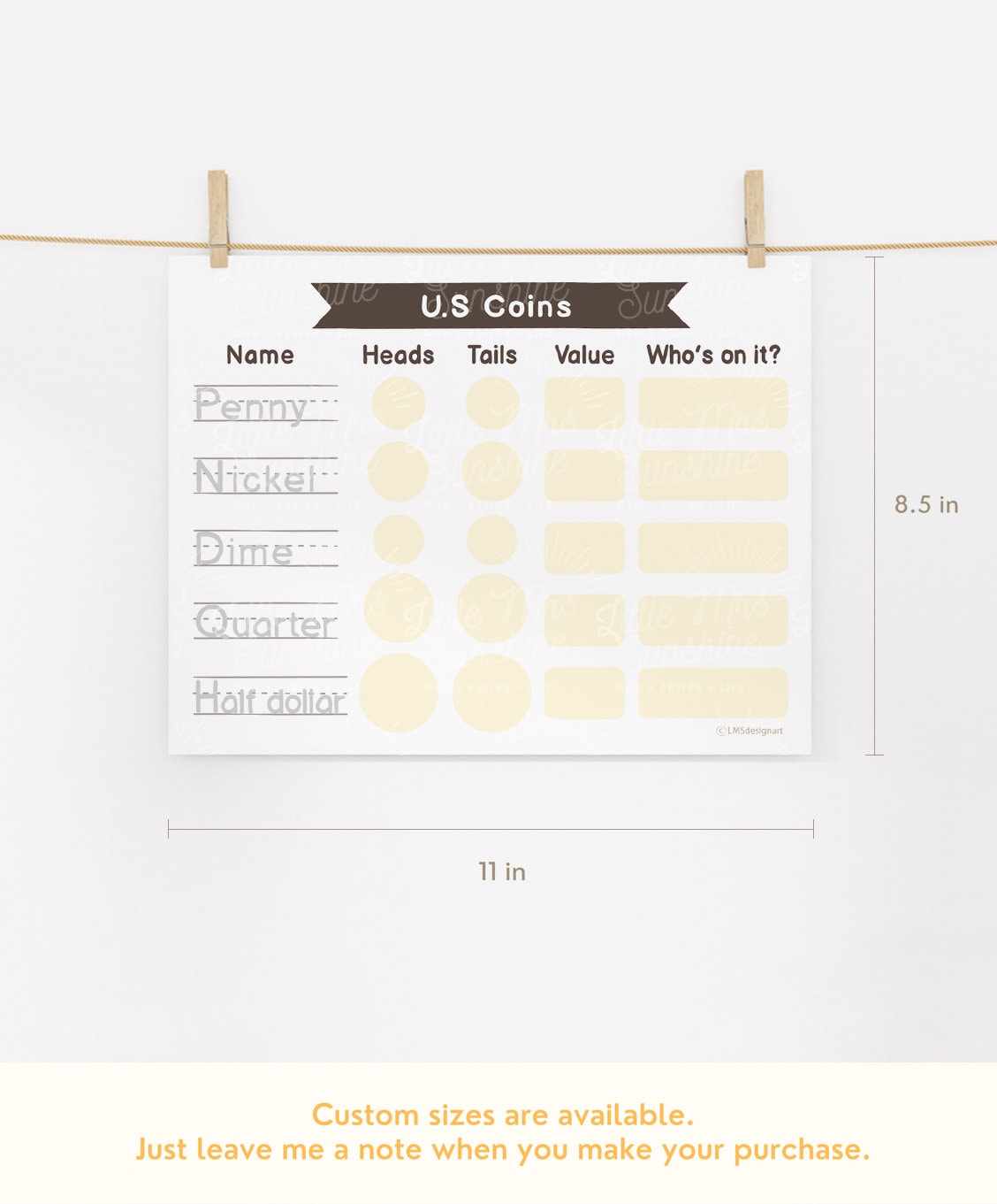 US Coin Recognition Game Money Value Money Education - Etsy