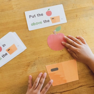 Prepositions Chart With Learning Game for Kids | Positional Games ...