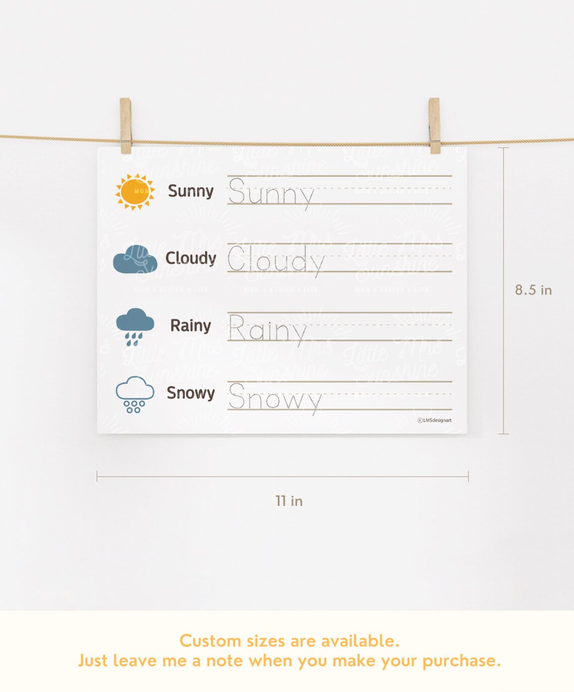 Weather Tracing Worksheet Weather Worksheet Weather Activities ...