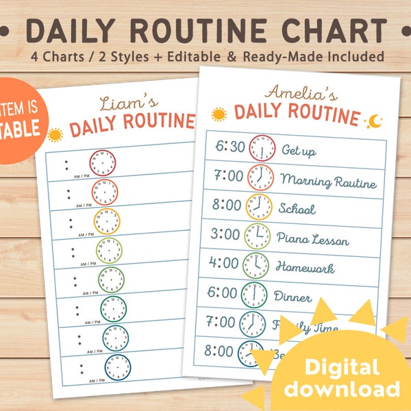 Time Management Chart - Etsy