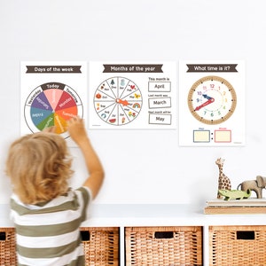 Printable Time Learning Clock | Learn to Tell Time for Kindergarten ...