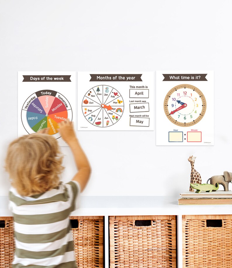 Printable Time Learning Clock | Learn to Tell Time for Kindergarten ...