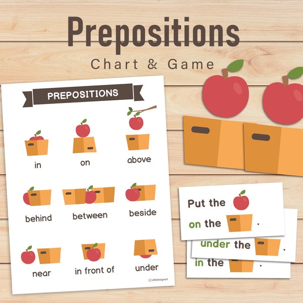 Preposition Activities - Etsy