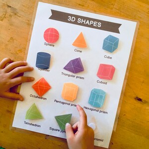 3D Shapes Kindergarten | Shape Activity for Preschoolers | 3D Shapes ...