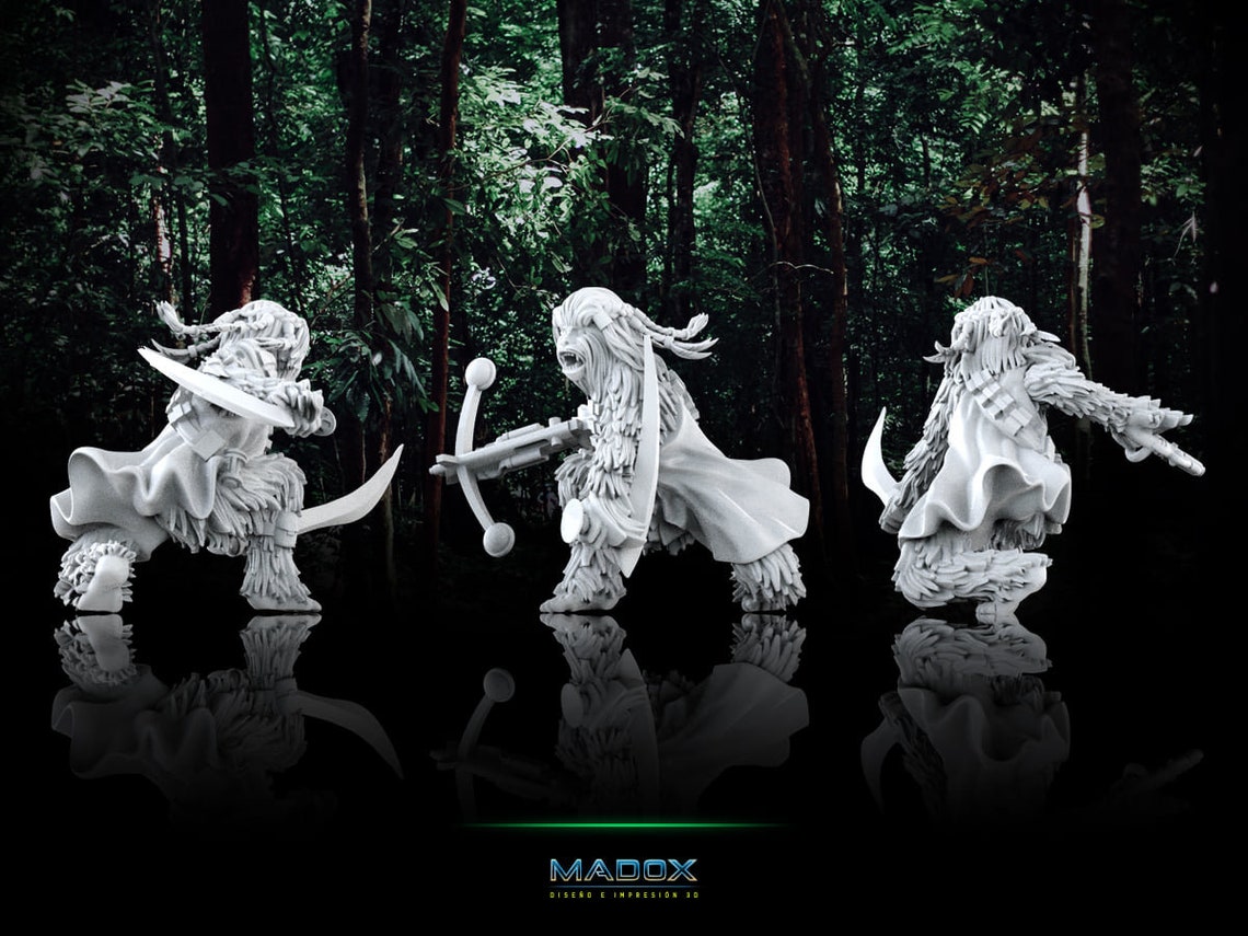 Wookie Freedom Fighter Squad Legion Scale Madox 3D - Etsy