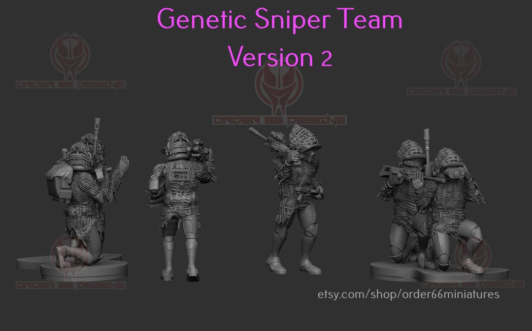 Genetic Trooper Sniper Team - Version 2 Camo - Legion Scale - Etsy