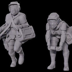 Female Scout Trooper Saboteur Team - Legion Scale - Wargaming ...