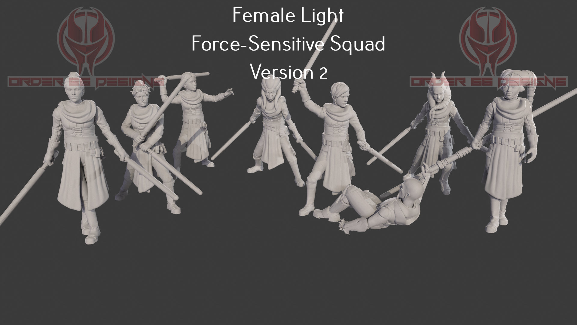 Female Light Force-sensitive Squad Version 2 Legion Scale | Etsy