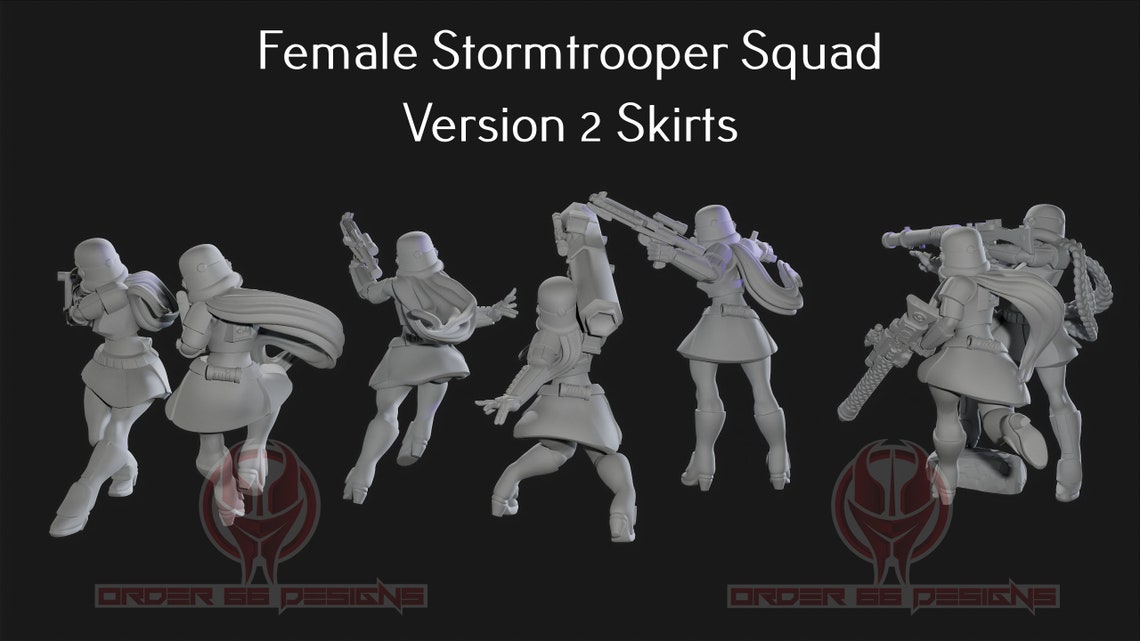Female Stormtrooper Squad Version 2 Skirts SW Legion - Etsy