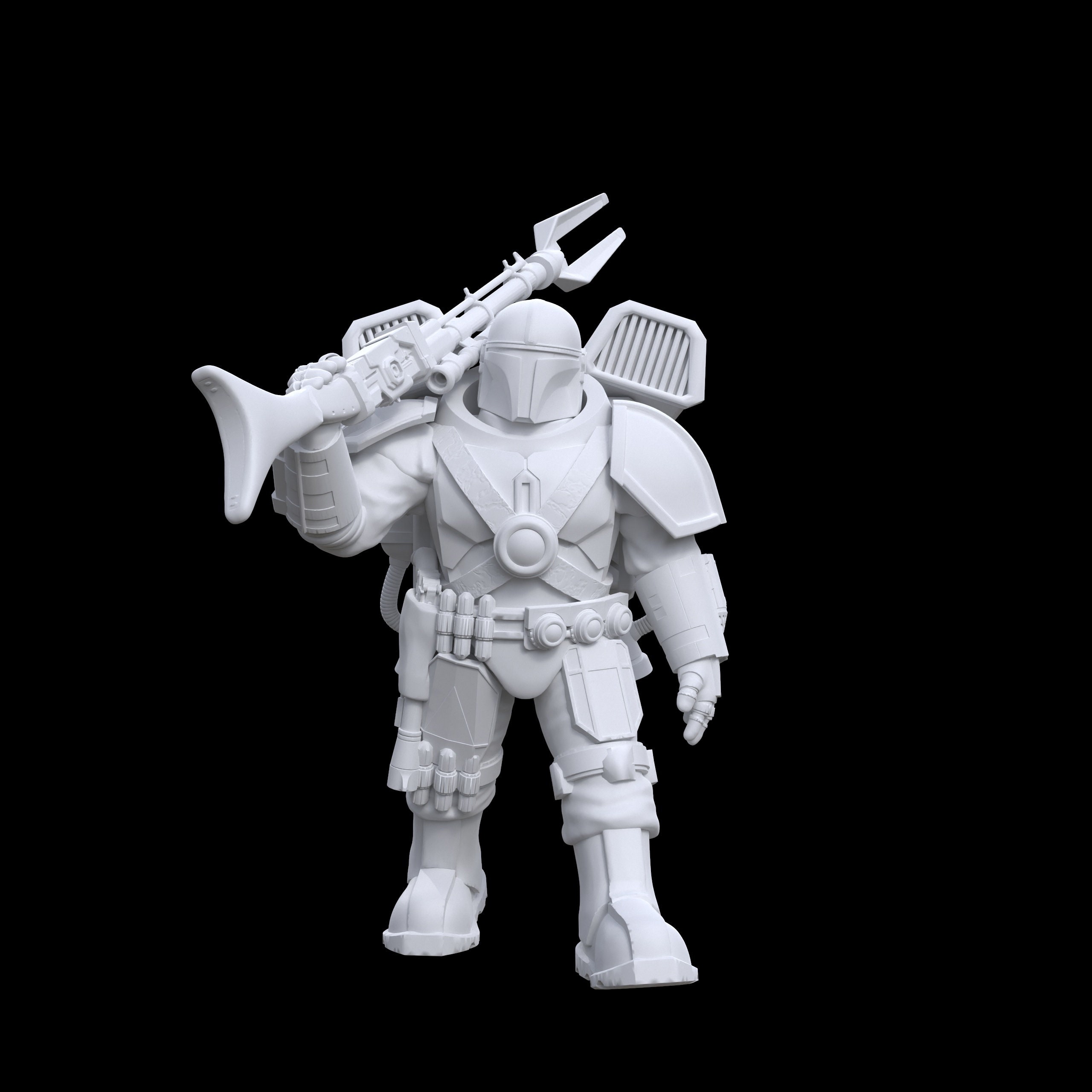 Heresy Empire Mando Hero Passive Pose SW Legion - Etsy
