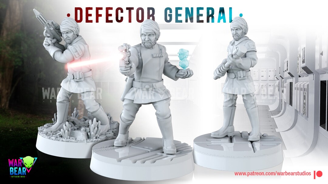 Defector General - Legion Scale - War Bear Studios - Commander - Etsy