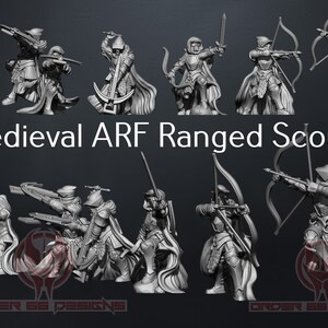 Medieval ARF Ranged Scouts Legion Scale Wargaming Miniatures - Etsy