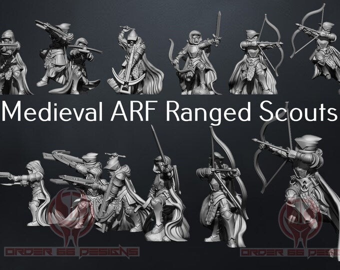 Medieval ARF Ranged Scouts - Legion Scale - Wargaming - Miniatures - Etsy
