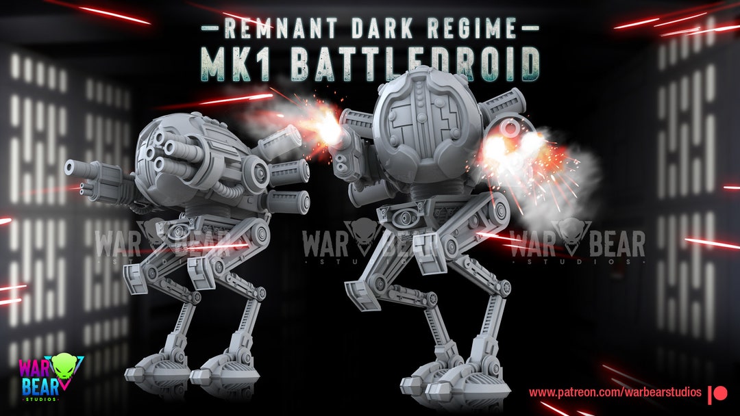 MK1 Battledroid - Legion Scale - War Bear Studios - Wargaming ...