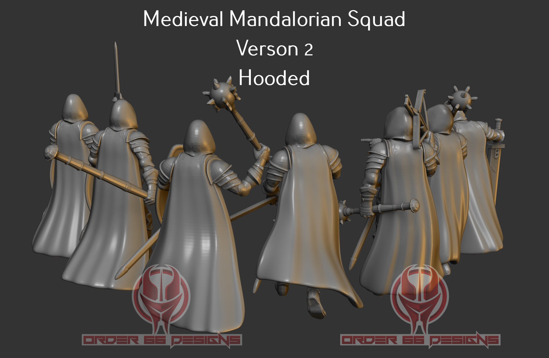 Medieval Mandalorian Squad Version 2 Legion Scale - Etsy