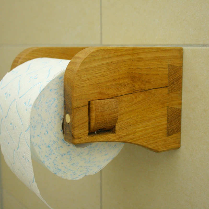 Wood Toilet Paper Holder - Etsy