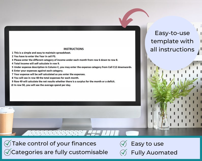 Excel Budget Spreadsheet: Annual & Monthly Digital Finance Planner - Etsy