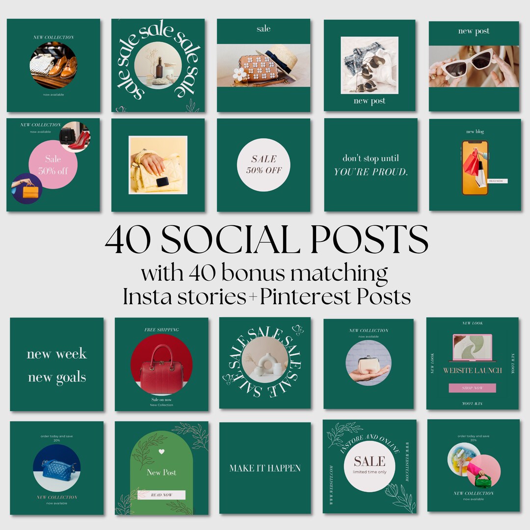40 Emerald-themed Social Media Posts With Matching Instagram Stories ...