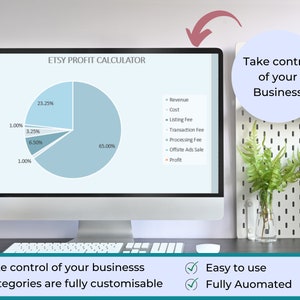 Etsy Profit Calculator for Sellers, Pricing Template for Small Business ...