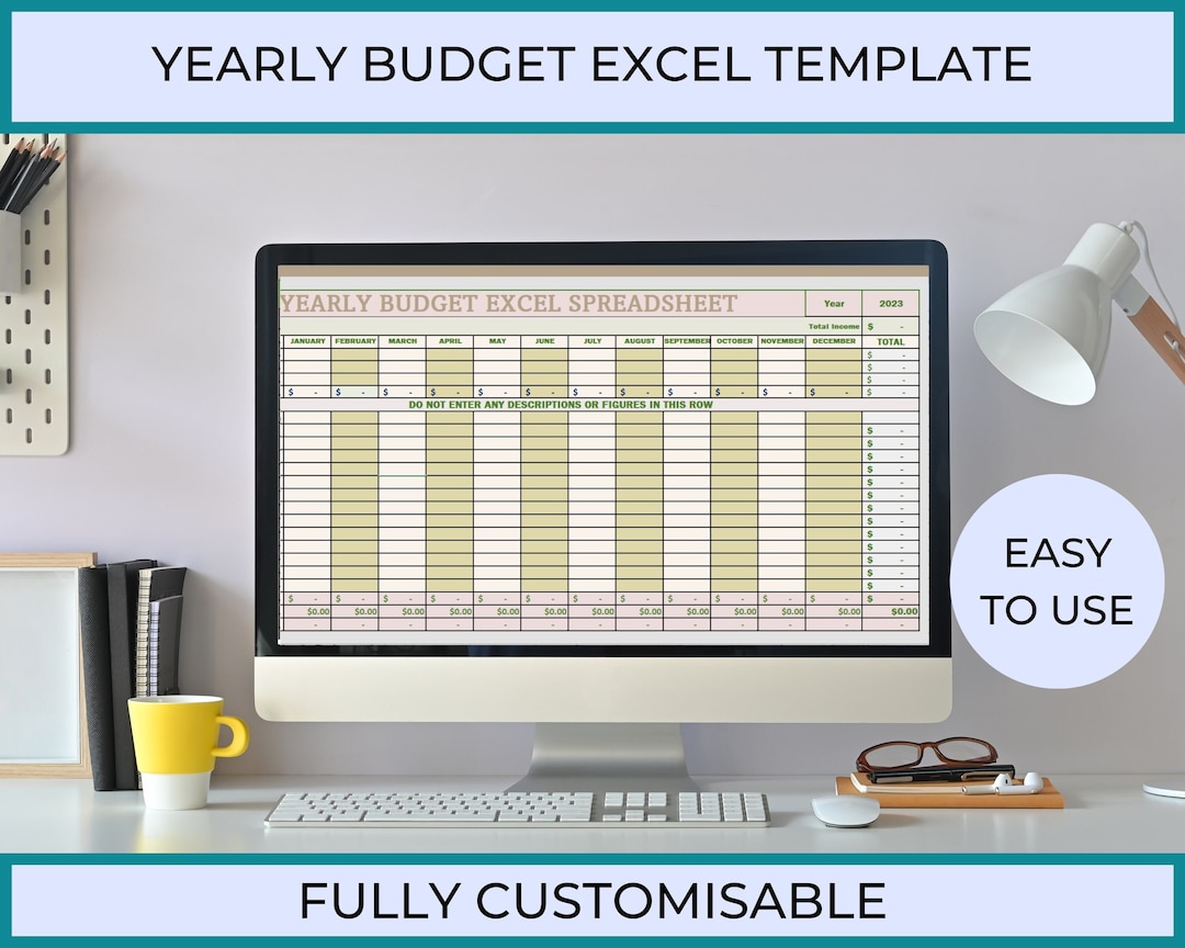 Paycheck Budget, Editable Budget Spreadsheet, Imonthly and Annual Excel ...