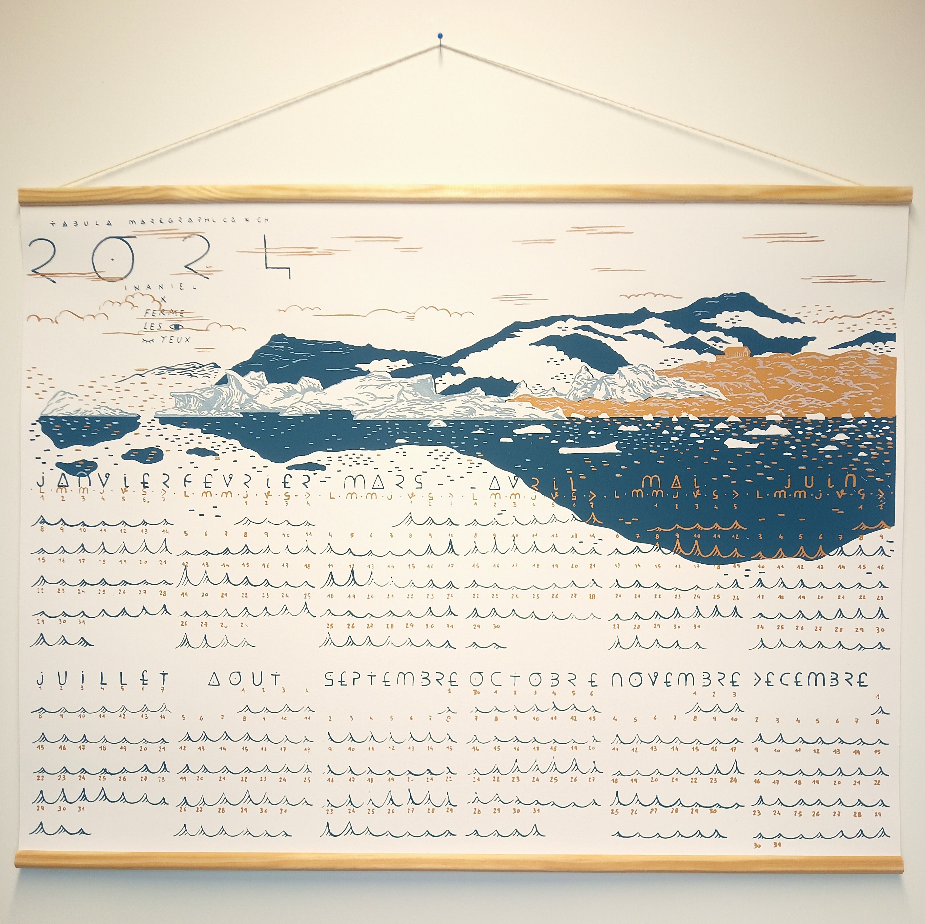Tide Calendar 2024 - Screen Printing - Etsy