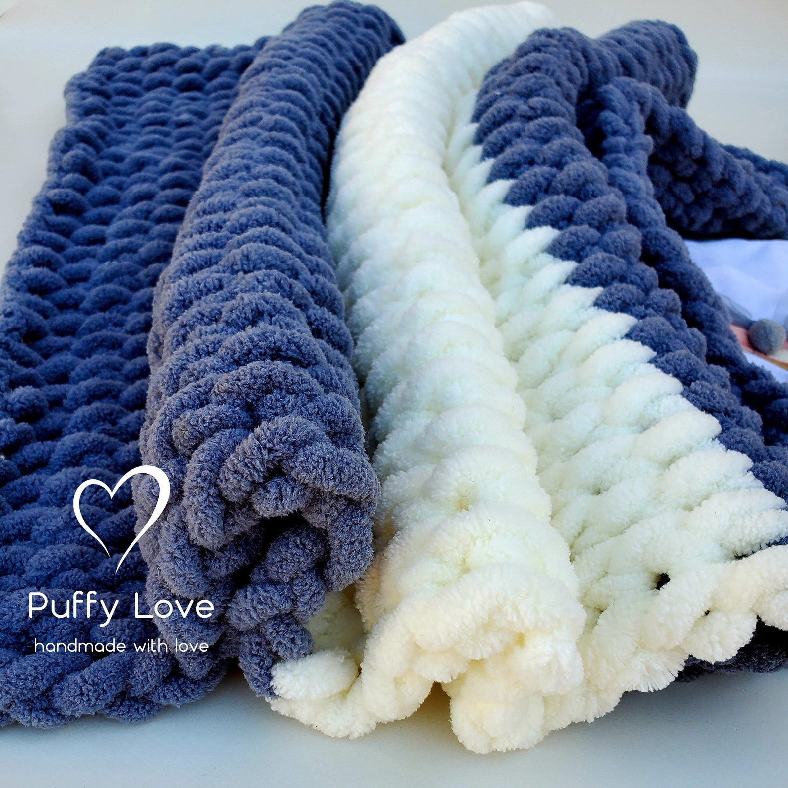 Knitted Baby Blanket - Chunky Knit Blanket - Bassinet Blanket - Alize ...