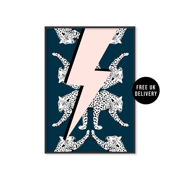 Pink Lightning Bold Poster - Etsy Pink Lightning Bold Poster - Etsy