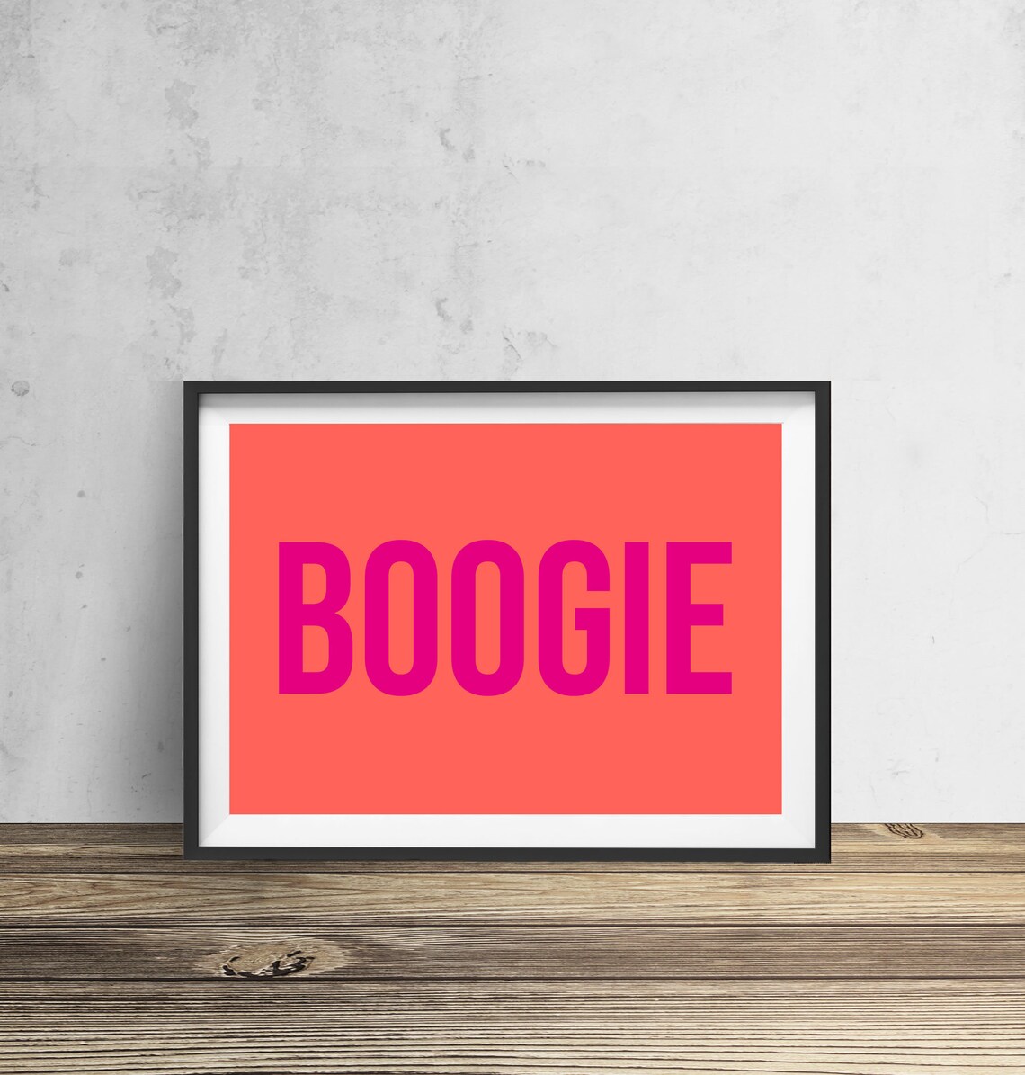 Boogie Fun Dance Typography Wall Art Print 70's Disco - Etsy UK