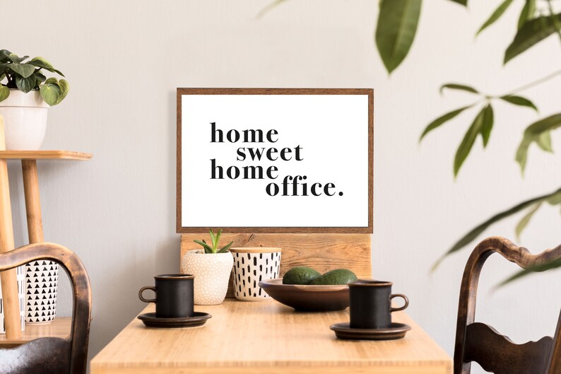 Home Sweet Home Office Wall Art Print, Home Sweet Home Print, Home ...