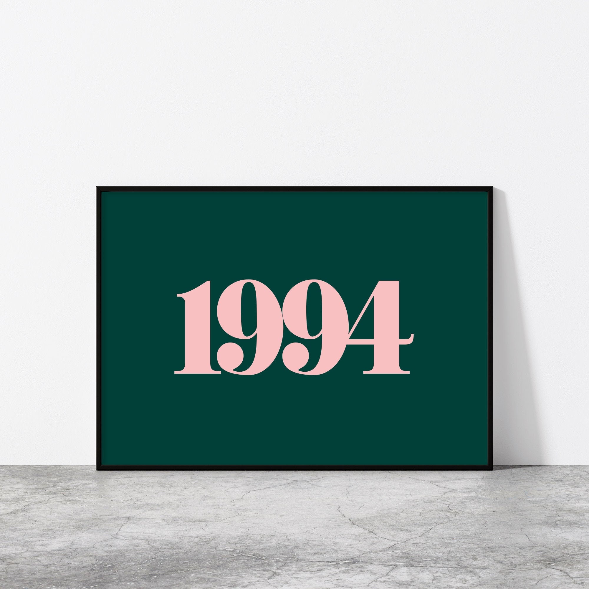 Personalised Year Typography Wall Art Print Bespoke Custom | Etsy UK