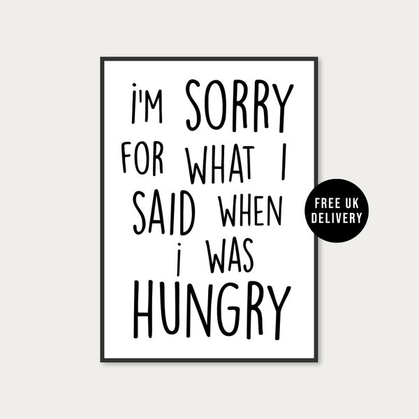 When I Was Hungry - Etsy UK