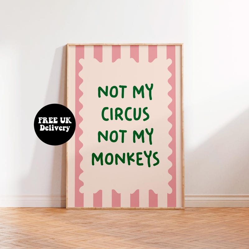 Not My Monkeys - Etsy